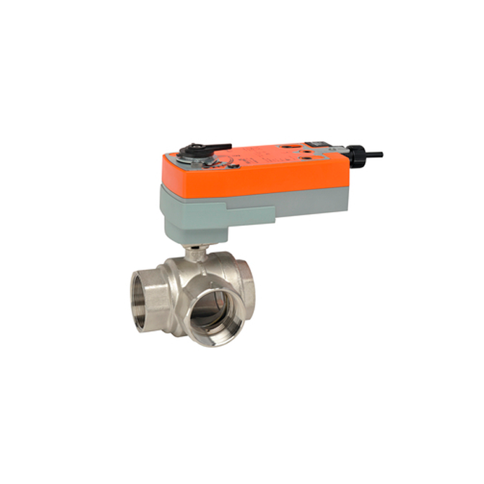 B338+AFRB24 | Conjunto de Válvula de controle CCV, 3 vias, 1.1/2", Cv ...